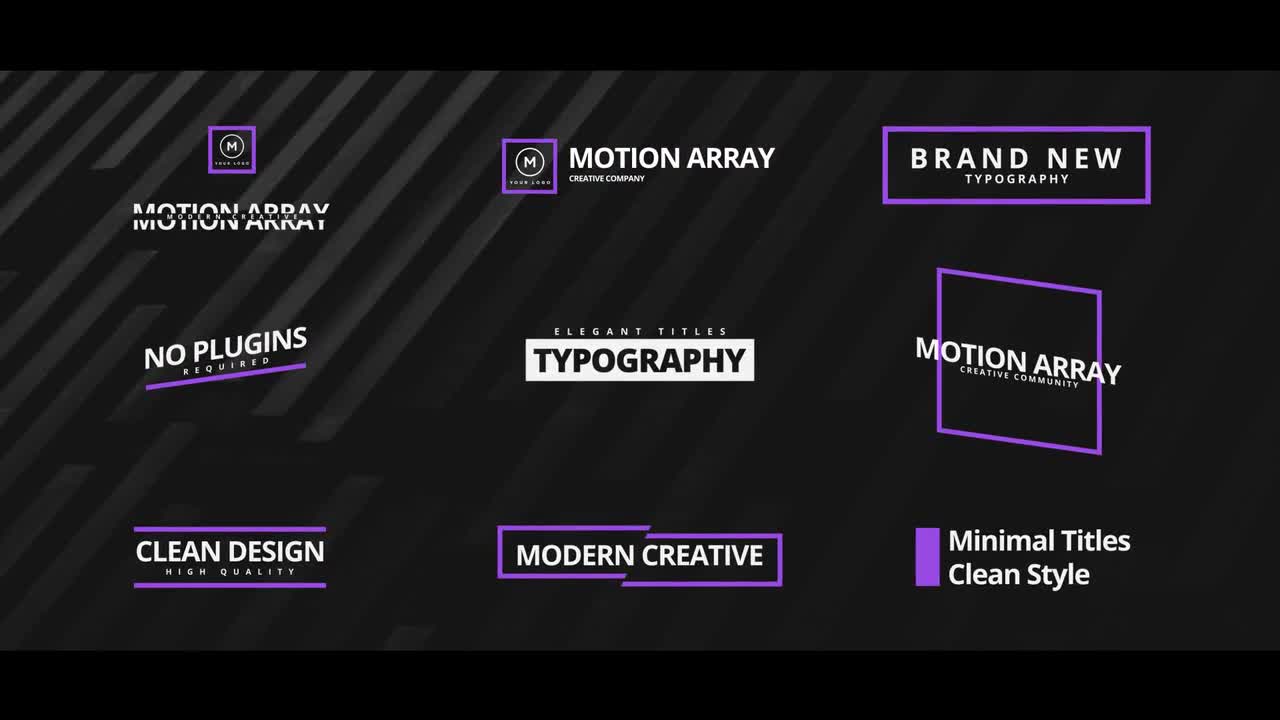 Elegant Titles - After Effects Templates | Motion Array