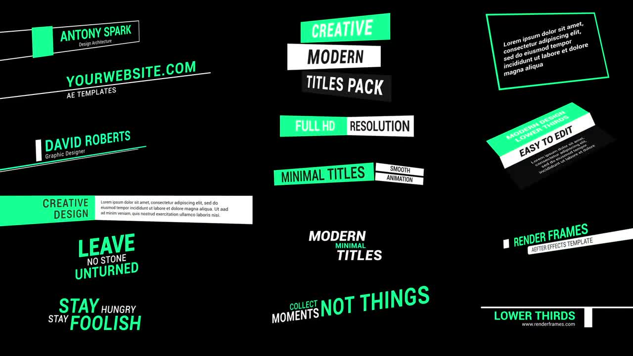 Stylish Titles - Motion Graphics Templates | Motion Array
