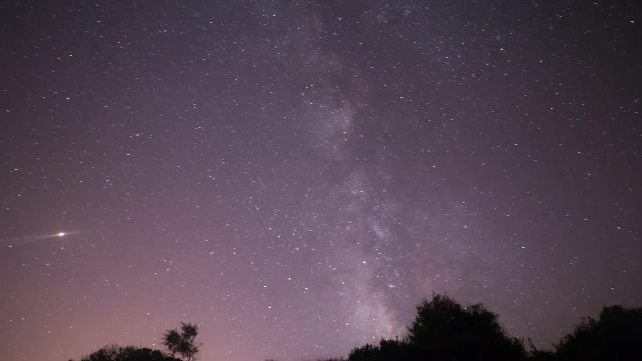 Stars Move Across The Sky - Stock Video | Motion Array