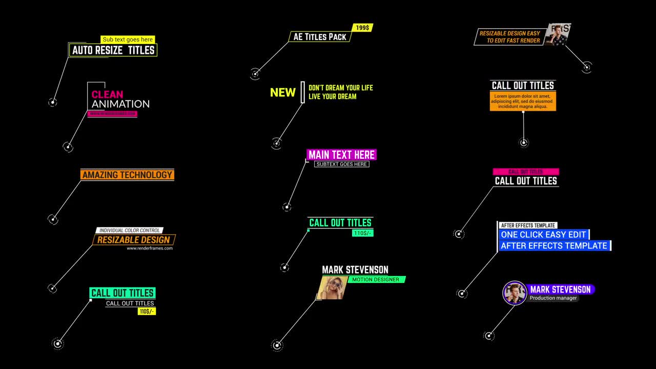 Call Out Titles 3.0 - After Effects Templates | Motion Array