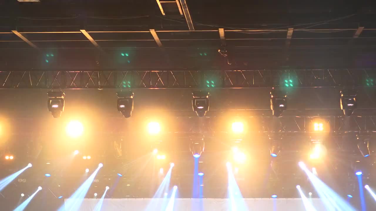 Flashing Stage Lights - Stock Video | Motion Array