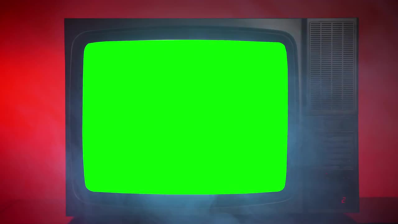 TV With Smoke - Stock Video | Motion Array