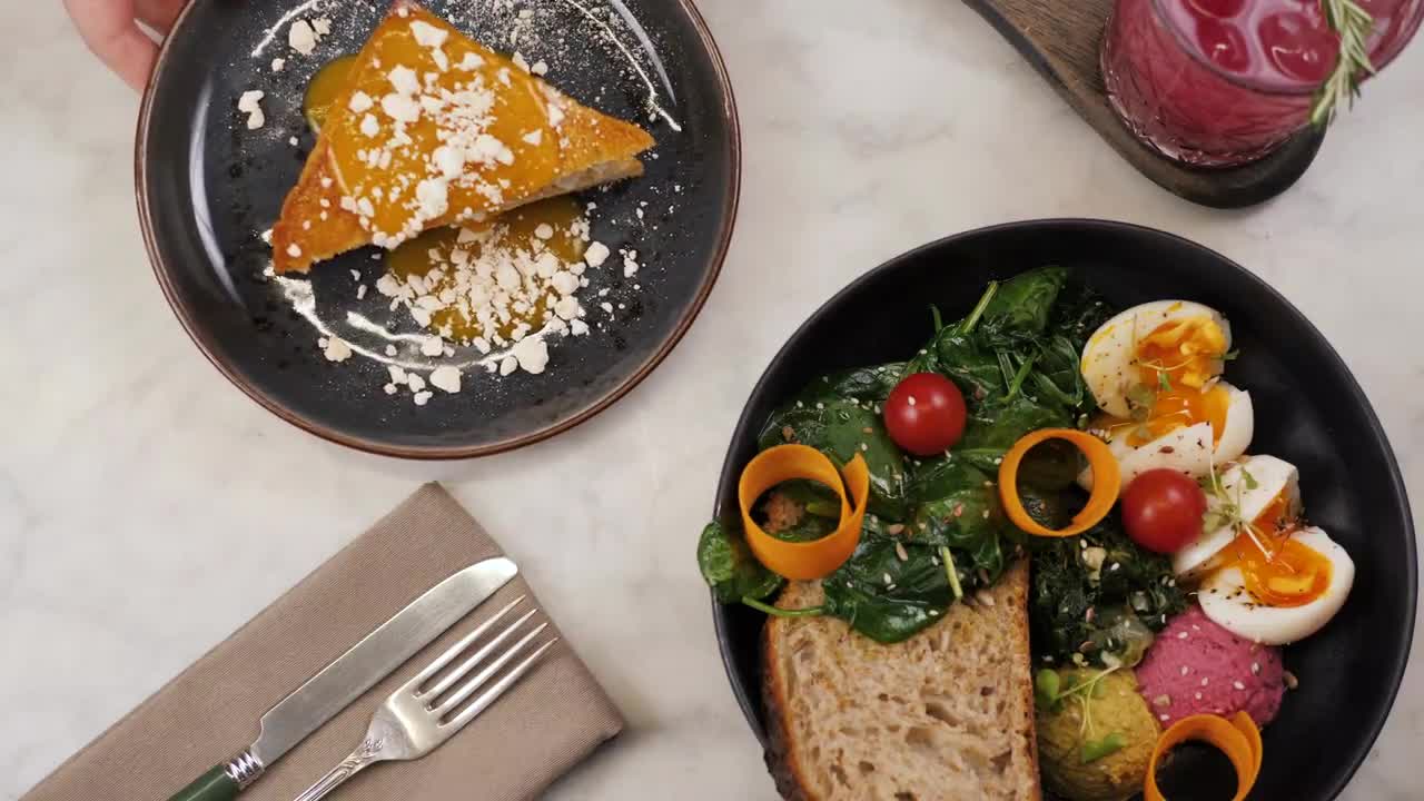 Food Being Served - Stock Video | Motion Array