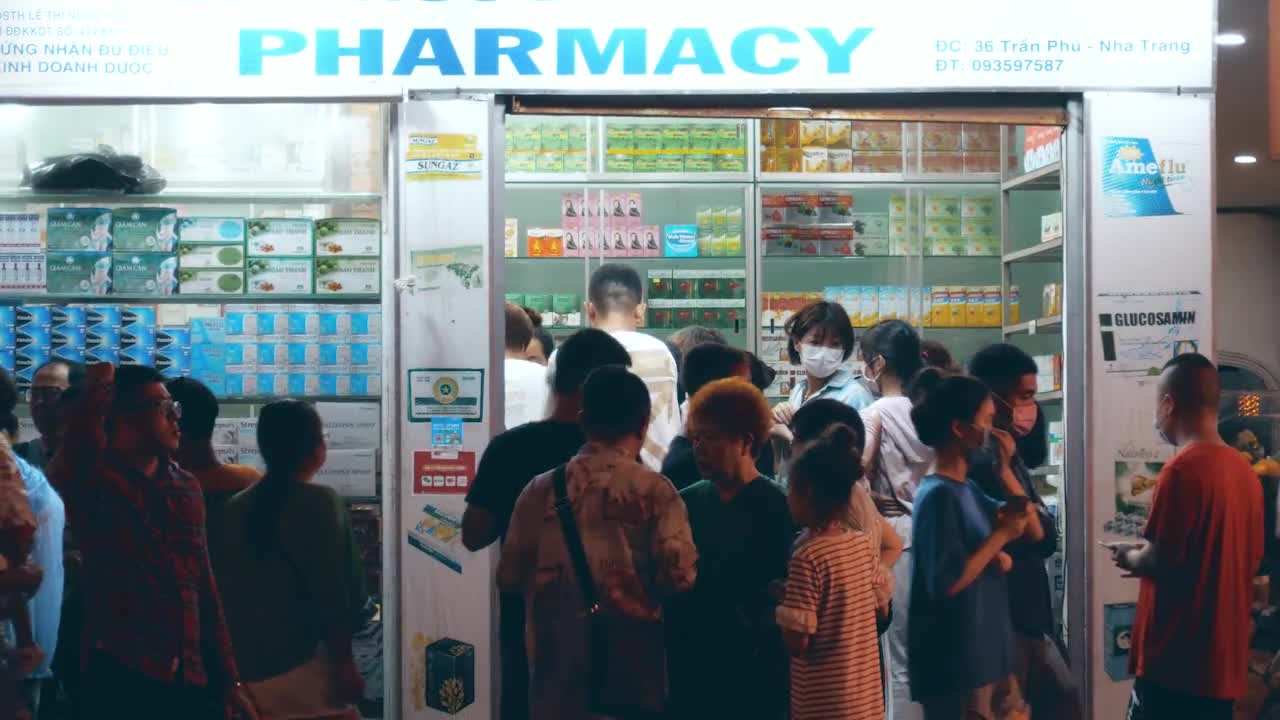 Pharmacy Line Up - Stock Video | Motion Array