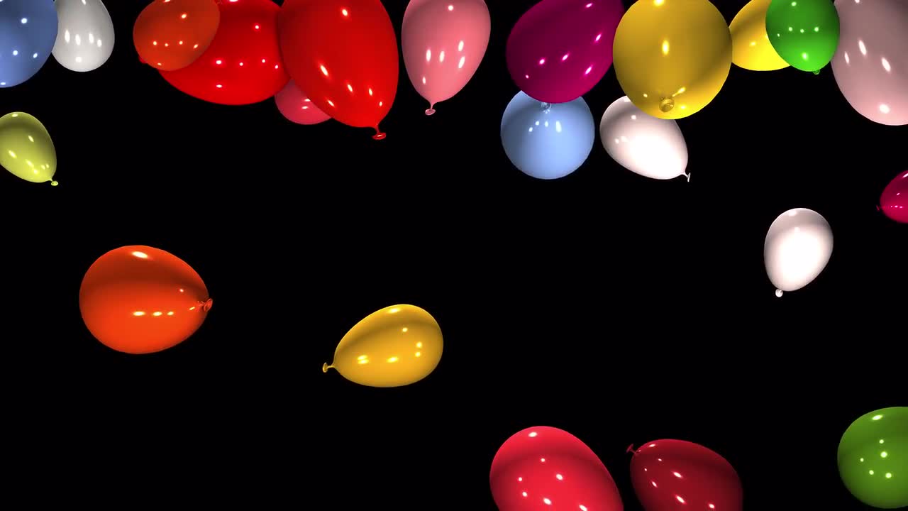Colorful Balloons - Stock Motion Graphics | Motion Array