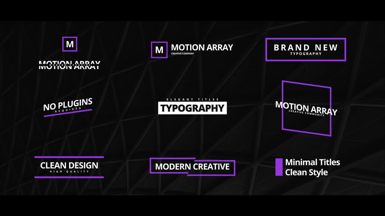 Elegant Titles - Motion Graphics Templates | Motion Array