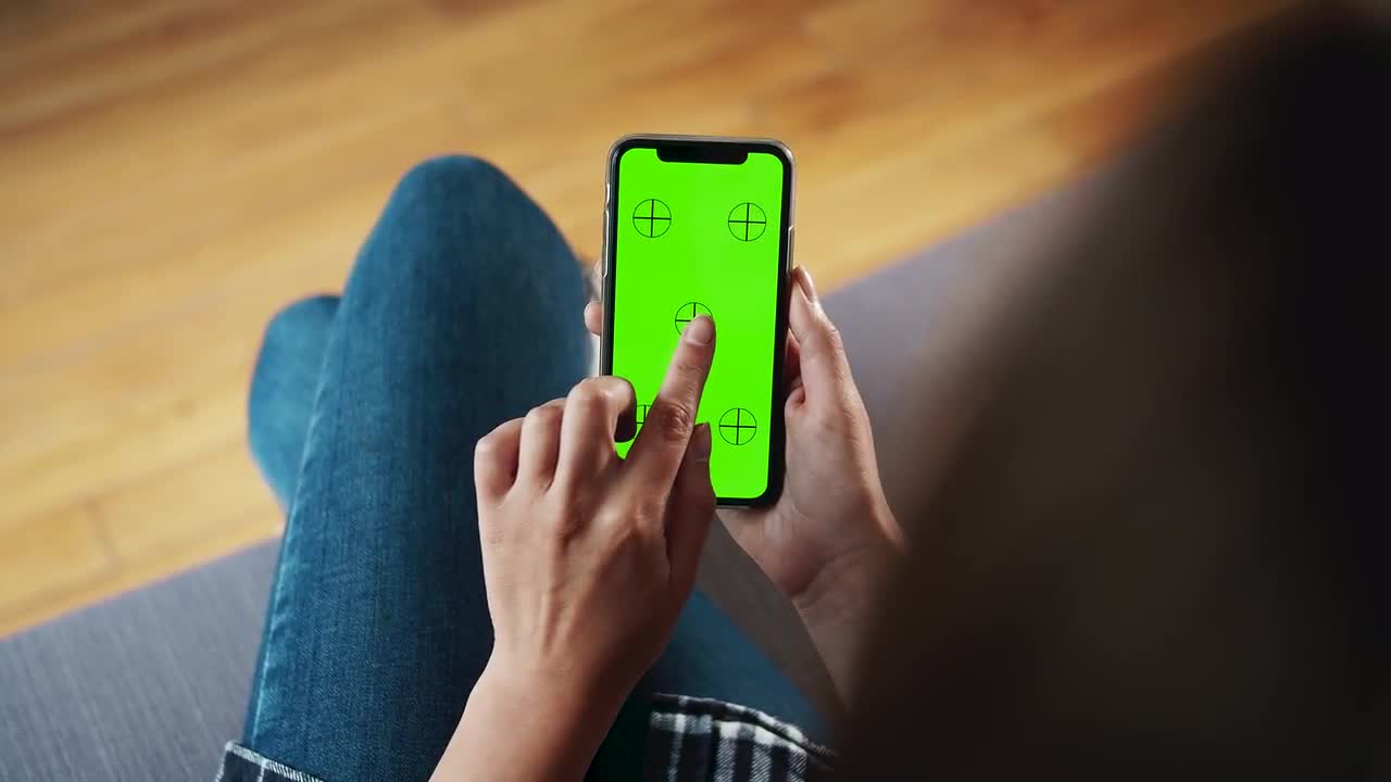 Woman Tapping Smartphone - Stock Video | Motion Array