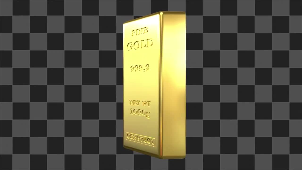 Gold Bar - Stock Motion Graphics | Motion Array