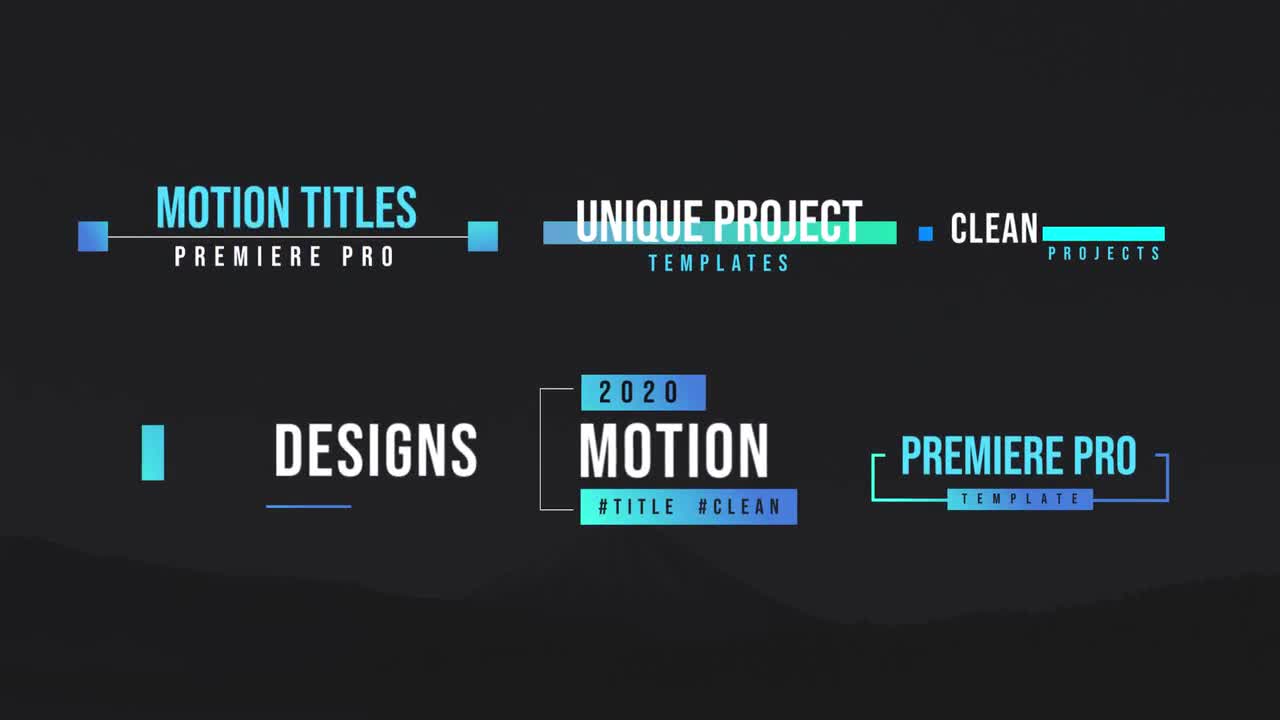 Motion Titles V4 - Premiere Pro Templates | Motion Array