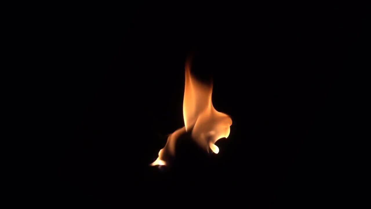 Flame Over Round Surface - Stock Video | Motion Array