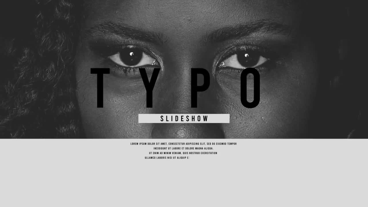 Typo Slideshow - After Effects Templates | Motion Array