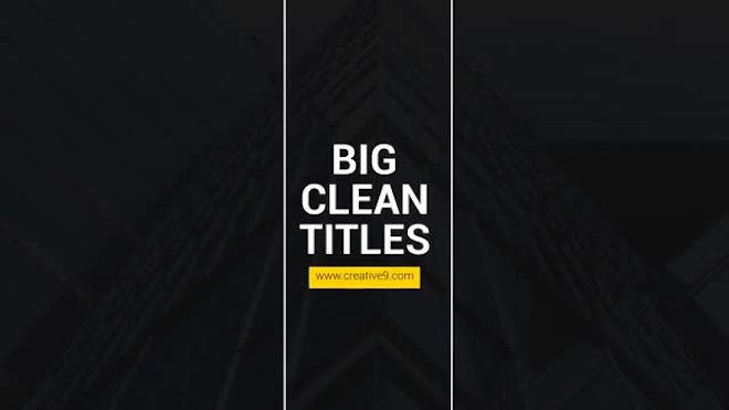 Dynamic Big Titles - Motion Graphics Templates | Motion Array
