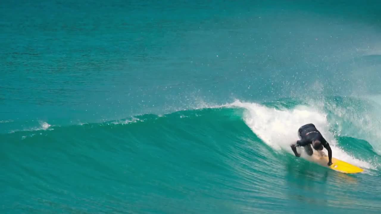 Falling Surfer - Stock Video | Motion Array