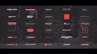 Title Transitions - After Effects Templates | Motion Array