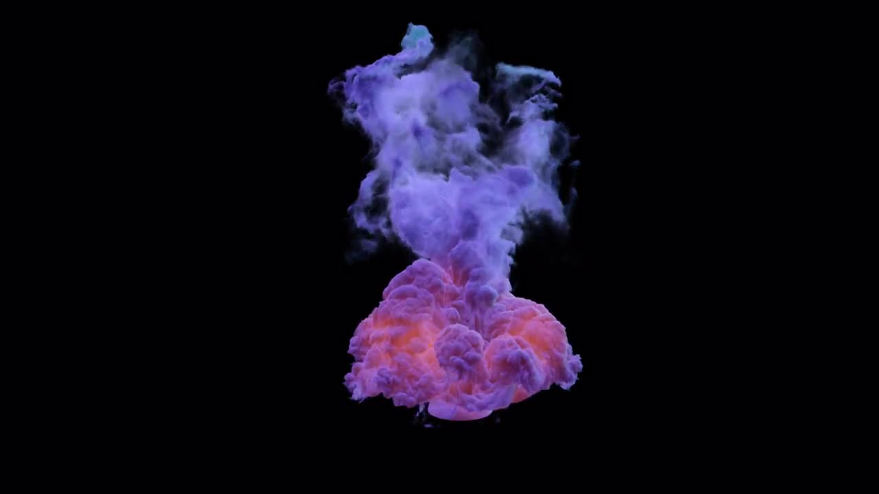 Multi-Colored Nuke Smoke - Stock Motion Graphics | Motion Array