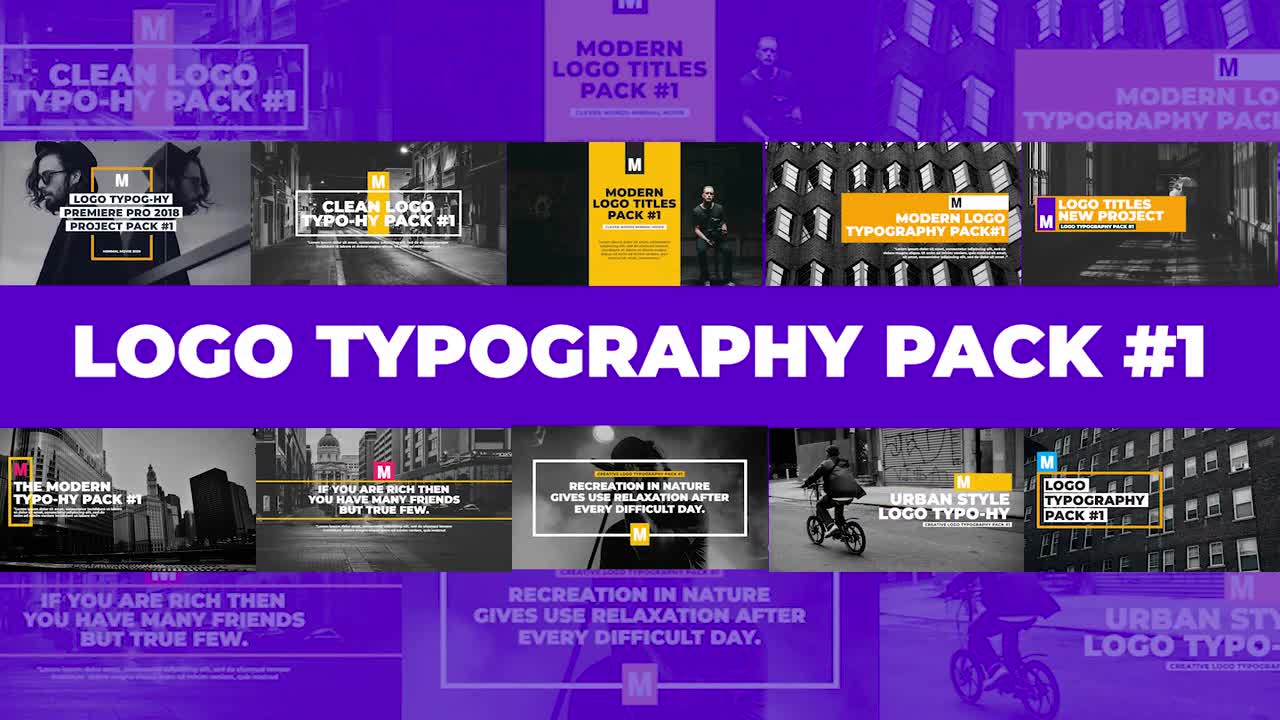Logo Typography Pack #1 - Premiere Pro Templates | Motion Array