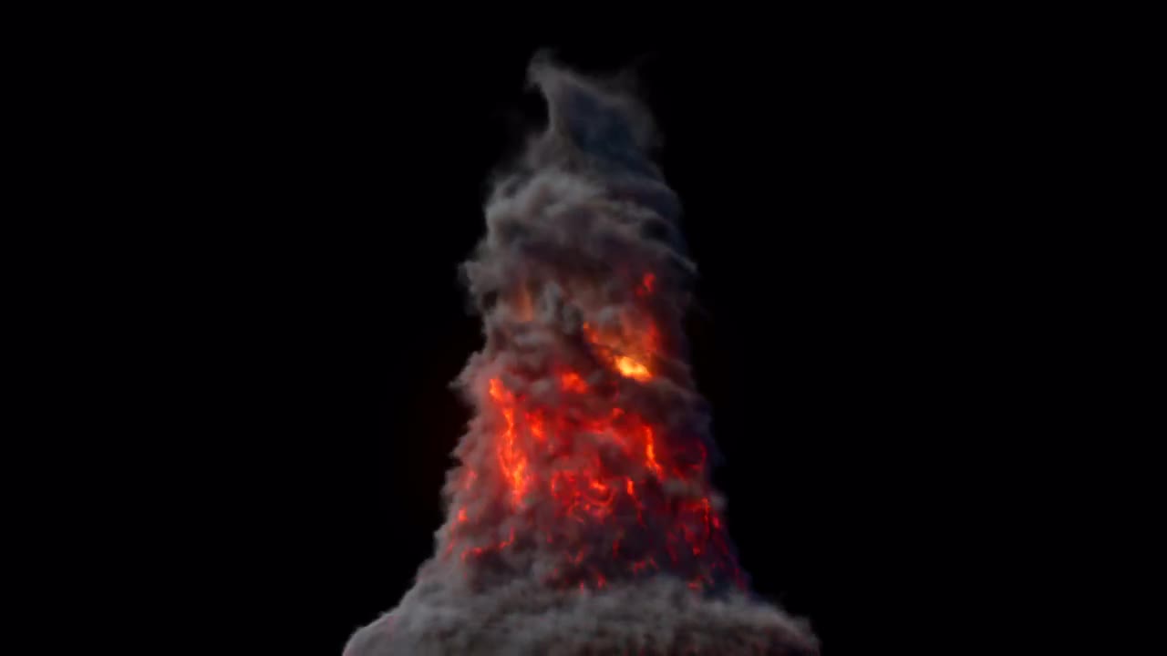 Fire Tornado With Smoke - Stock Motion Graphics | Motion Array