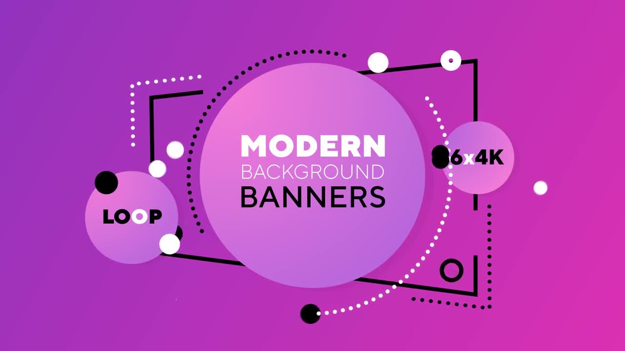 Modern Gradient Banners - Stock Motion Graphics | Motion Array