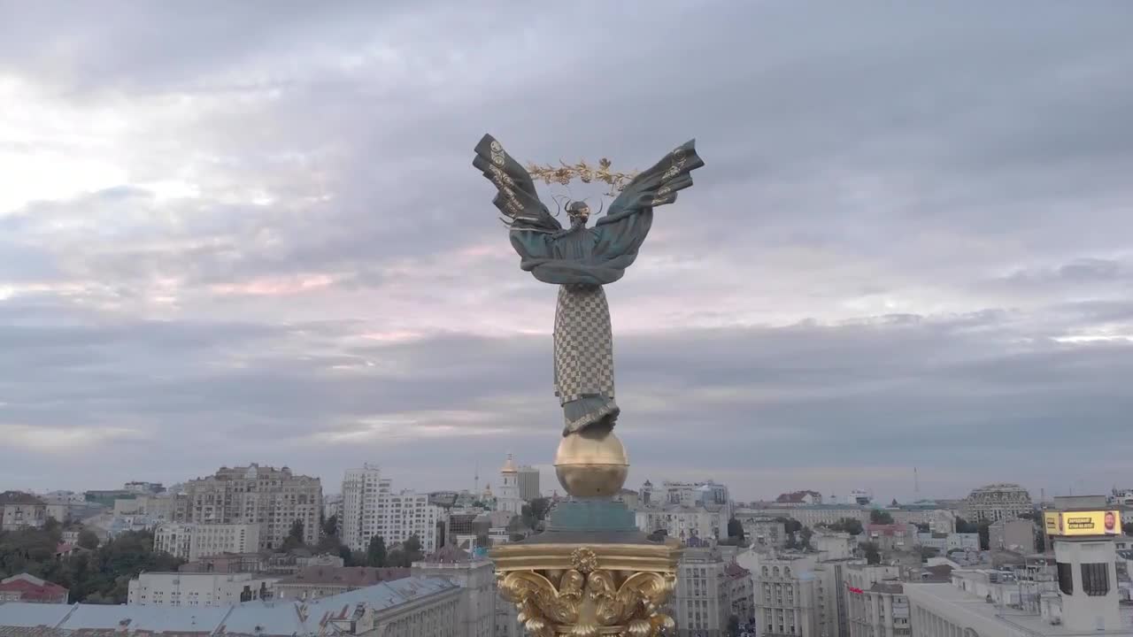 Statue Of Berehynia - Stock Video | Motion Array