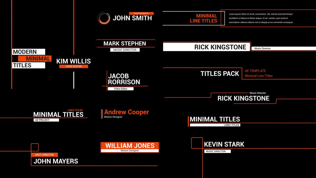 Line Titles 3.0 - Motion Graphics Templates | Motion Array