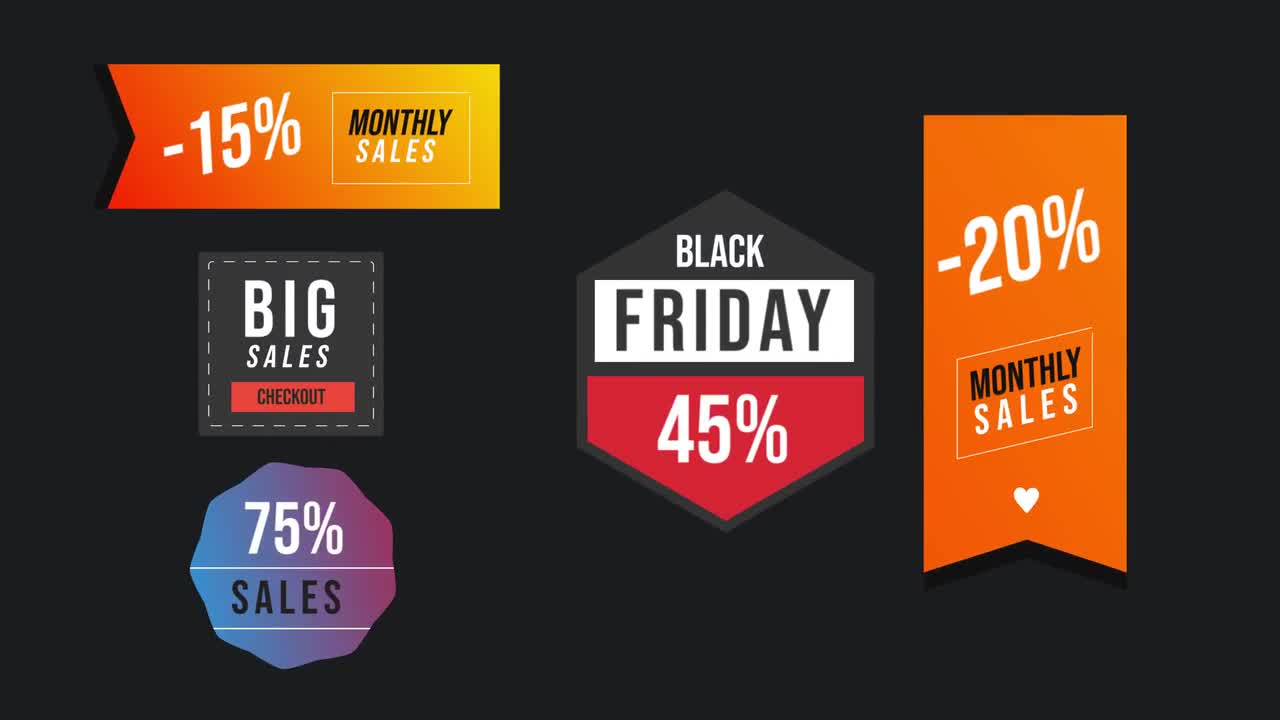Sales Badges V3 - Premiere Pro Templates | Motion Array