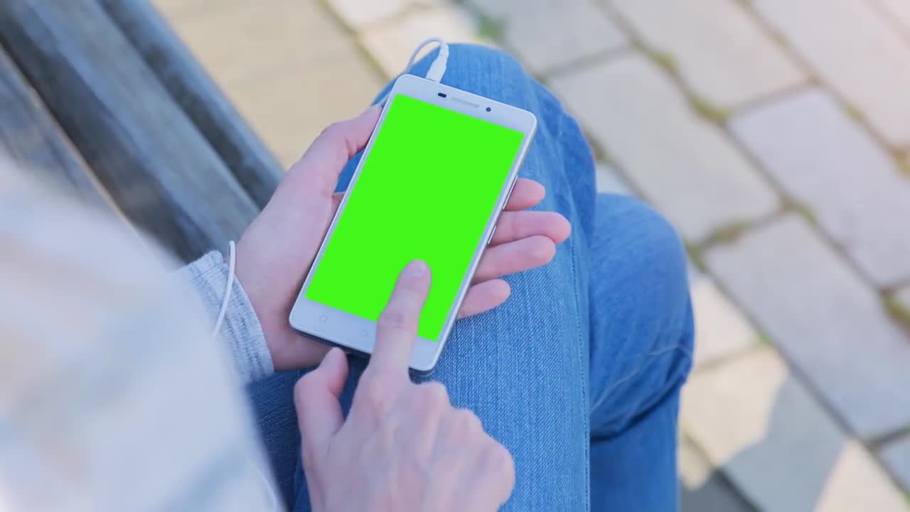 Phone With Green Screen - Stock Video | Motion Array