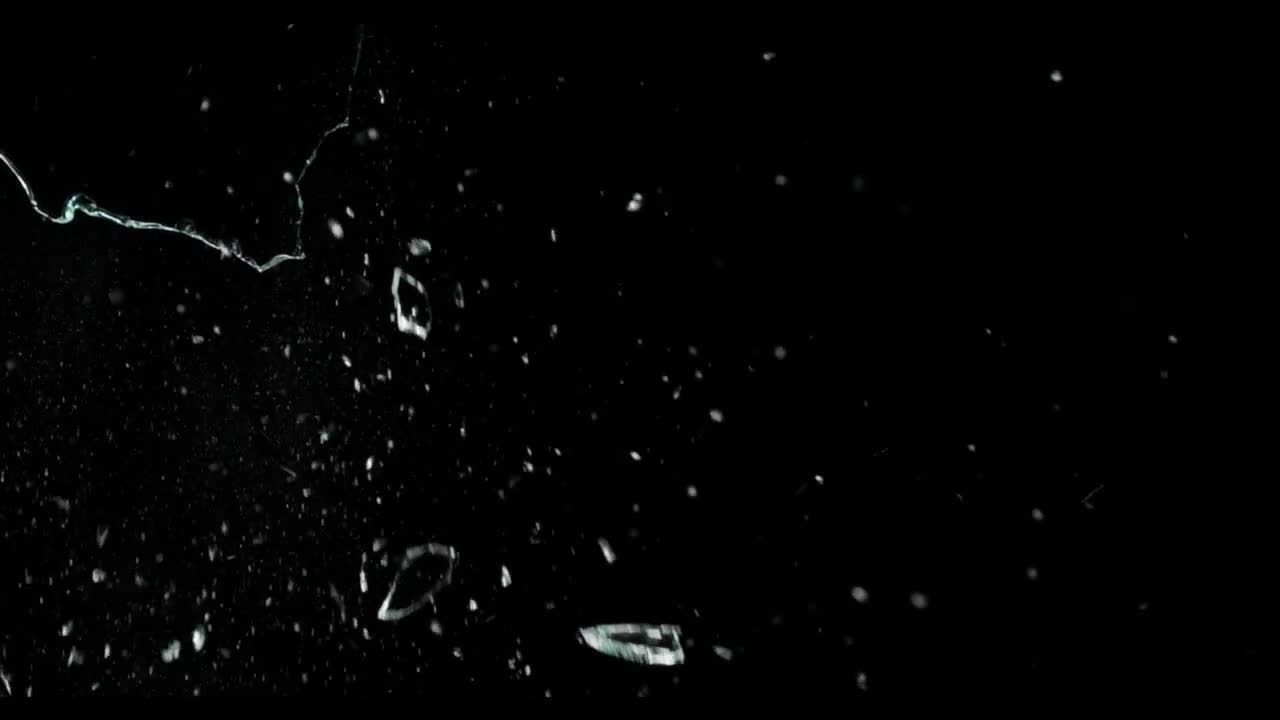 Glass Shards Break Off - Stock Video | Motion Array