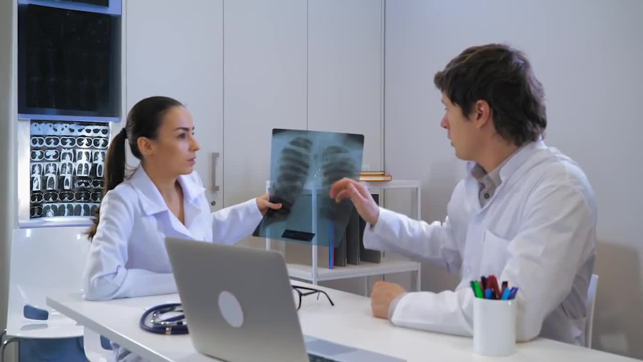 Doctors Checking Chest X-Ray - Stock Video | Motion Array