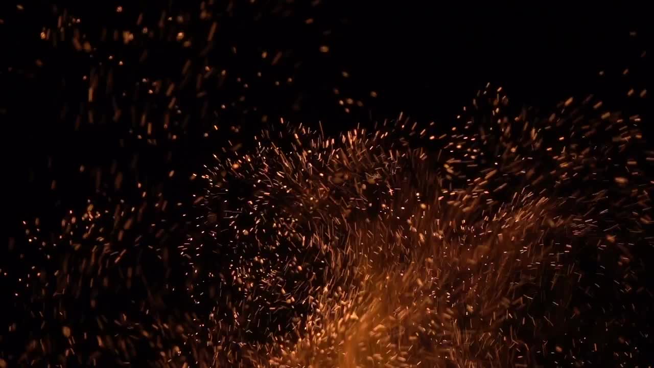 Ember Sparks Rising - Stock Video | Motion Array