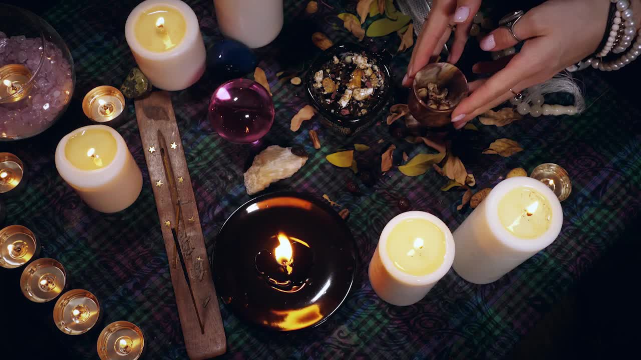 Witch Making A Potion - Stock Video | Motion Array