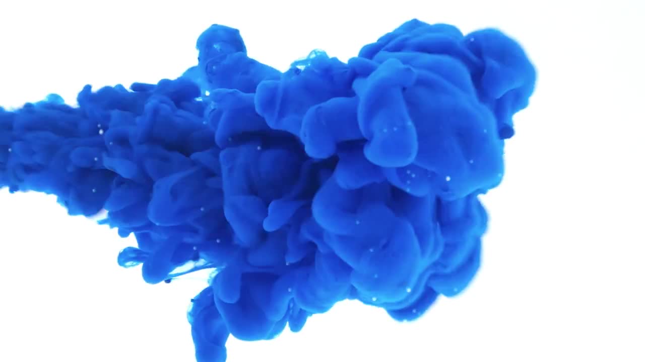 Explosion Of Blue Ink - Stock Video | Motion Array