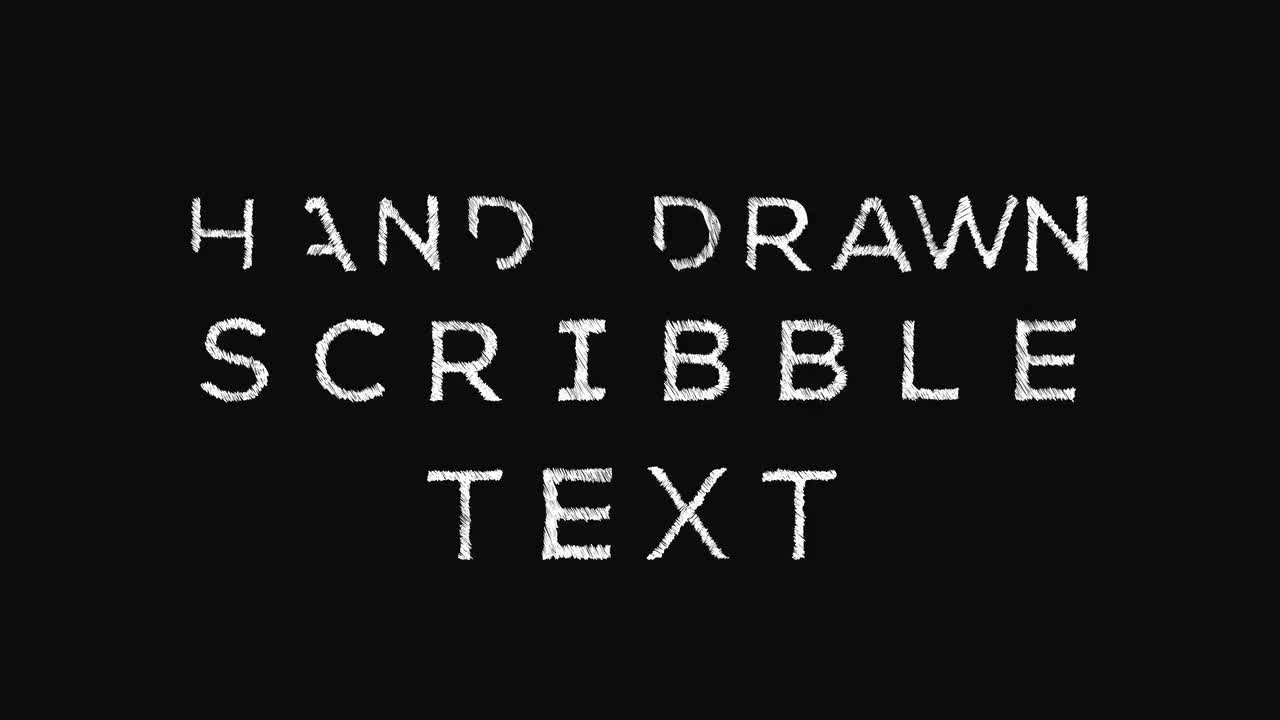 Hand Drawn Scribble Text - After Effects Templates | Motion Array