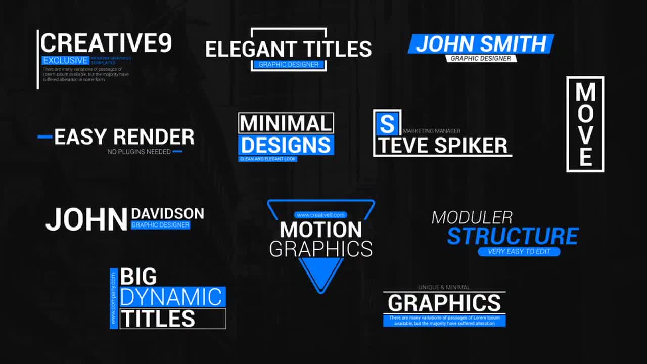 Elegant Lower Third Titles - Motion Graphics Templates | Motion Array
