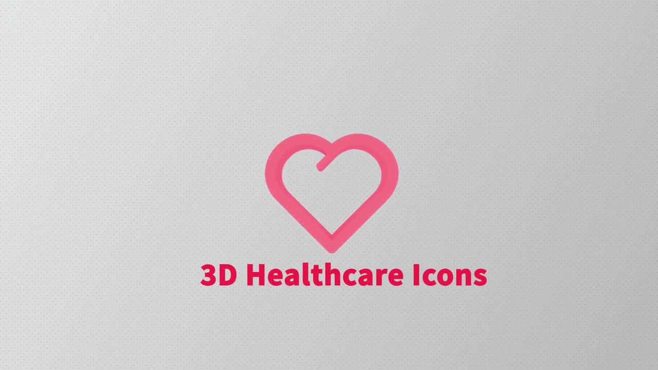 3D Healthcare Icons Pack 1 - Motion Graphics Templates | Motion Array