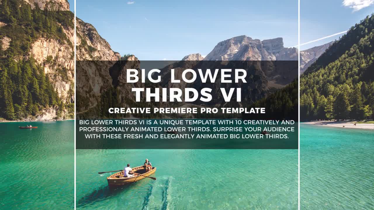 Big Lower Thirds VI - Premiere Pro Templates | Motion Array