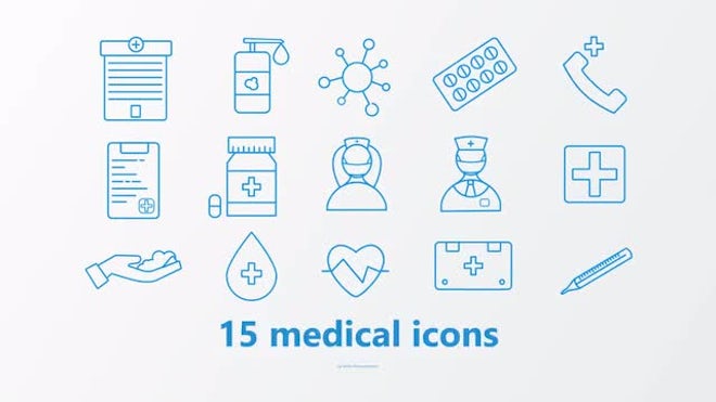 15 Medical Icons - After Effects Templates | Motion Array