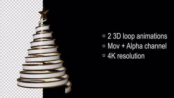 3D Loop Christmas Tree - Stock Motion Graphics | Motion Array