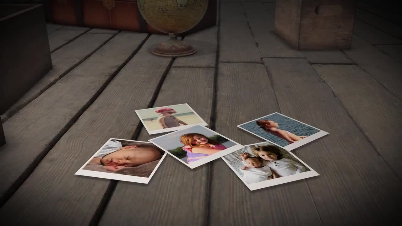 Falling Polaroid Photos In An Old Attic - After Effects Templates ...