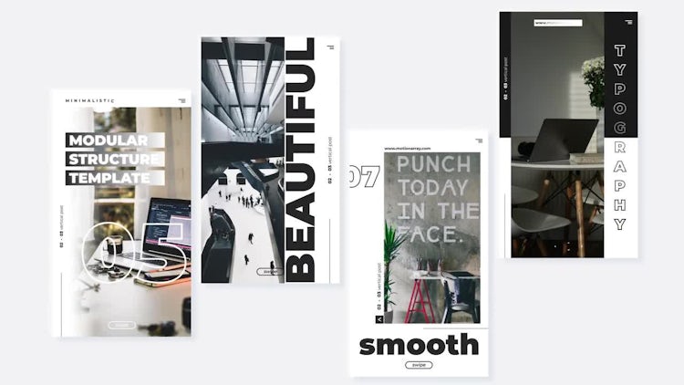 Vertical Corporate Typo Post - After Effects Templates | Motion Array