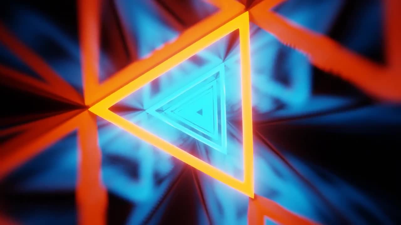 Infinity Triangle Tunnel - Stock Motion Graphics | Motion Array