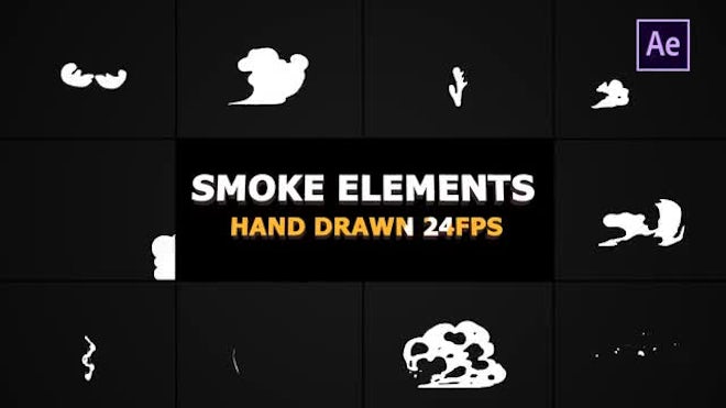 Cartoon Smoke Elements And Transitions - After Effects Templates ...
