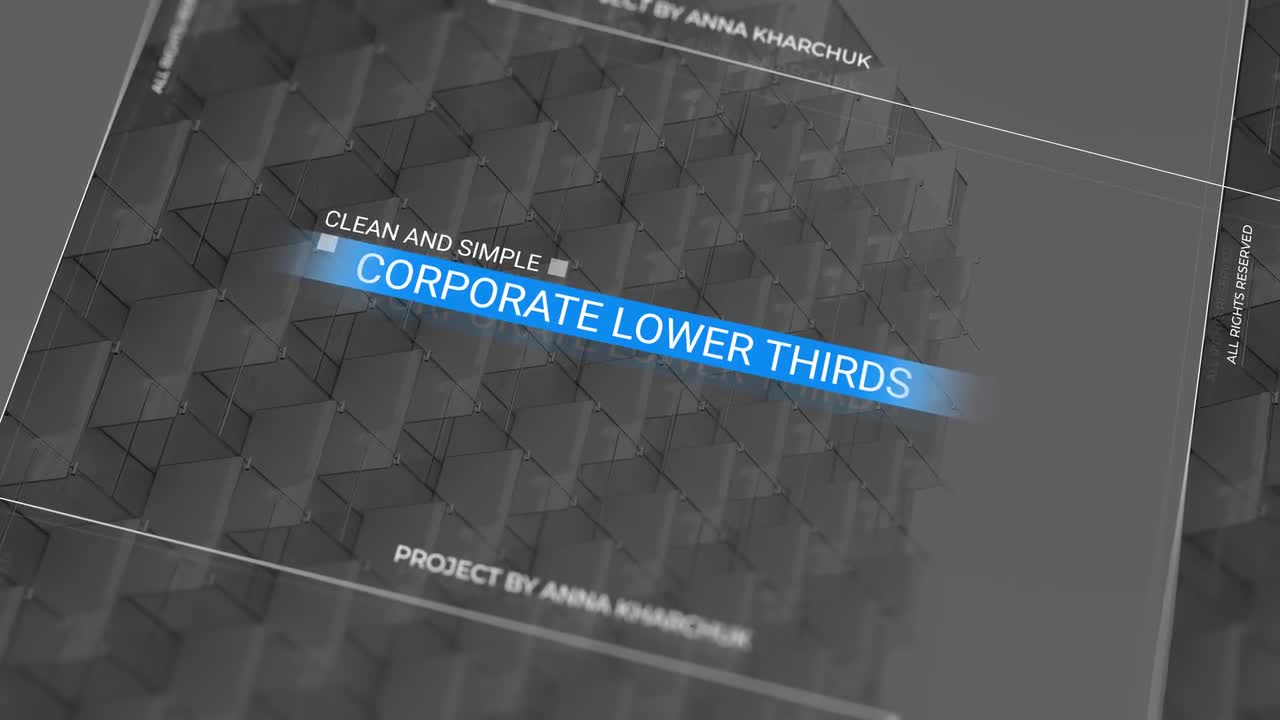 Clean & Simple Lower Thirds - After Effects Templates | Motion Array