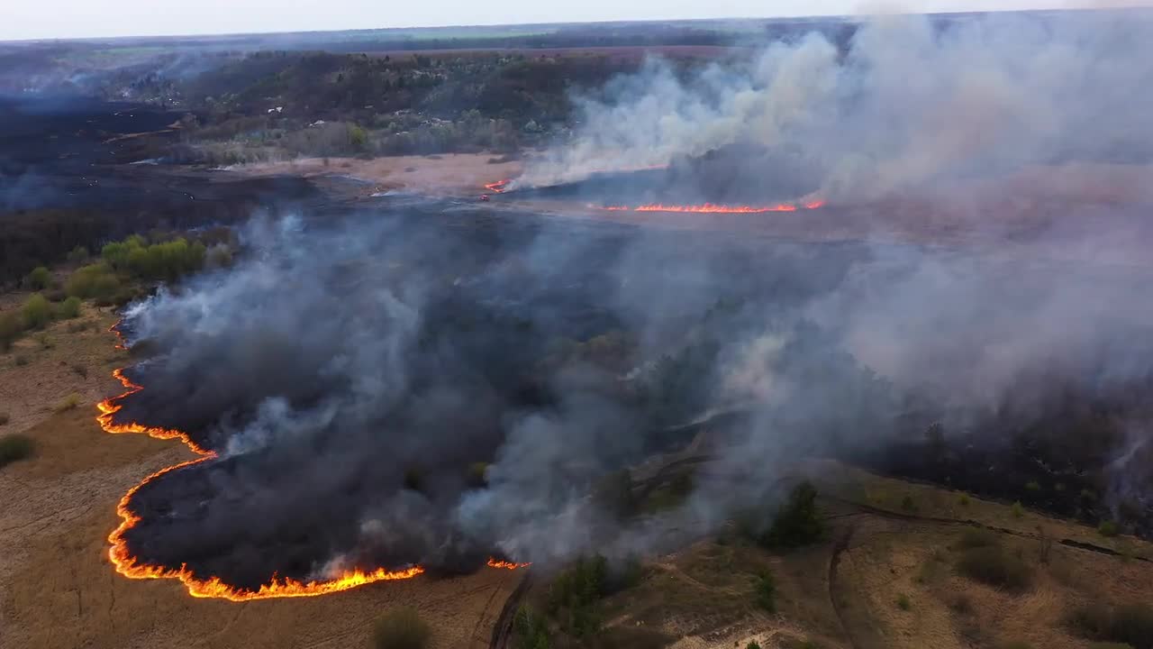Burning Landscape - Stock Video | Motion Array