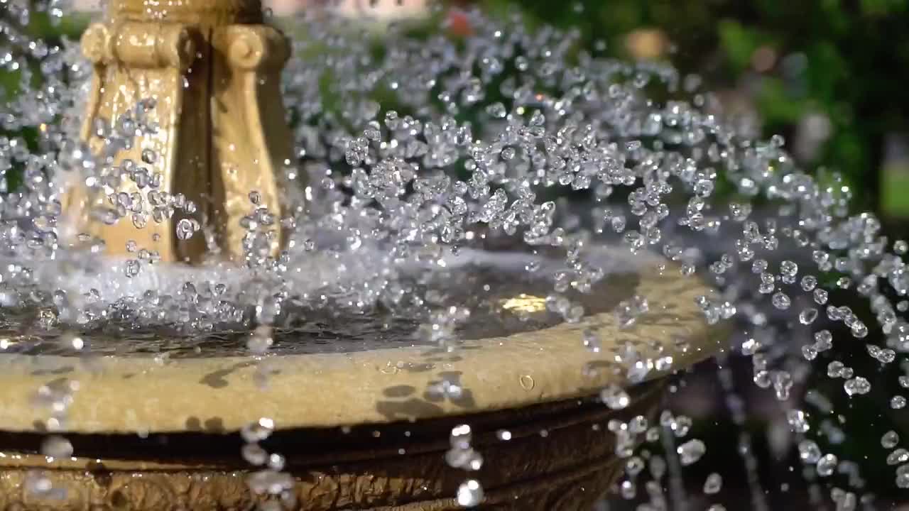 Water Fountain Droplets - Stock Video | Motion Array