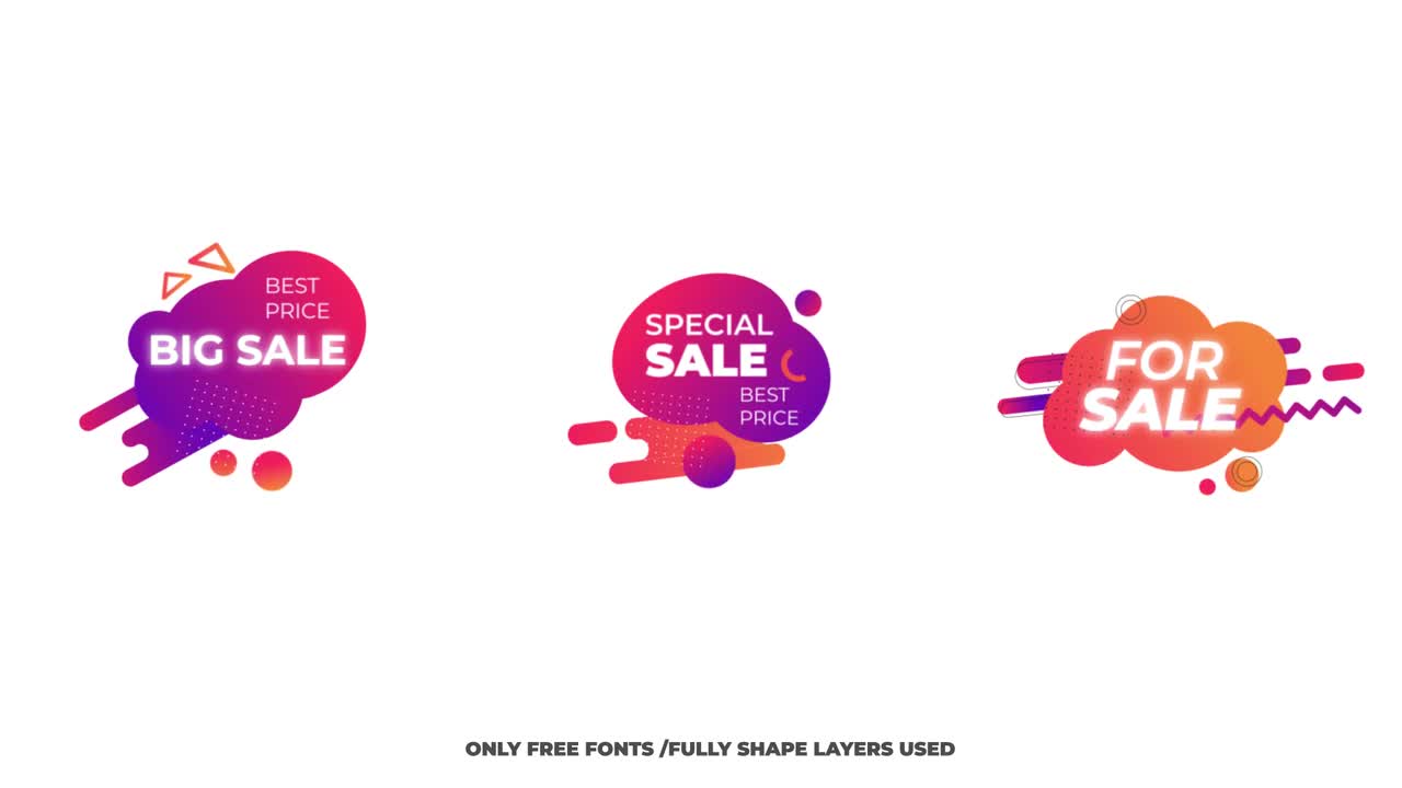 21 Sales Typography Pack - After Effects Templates | Motion Array