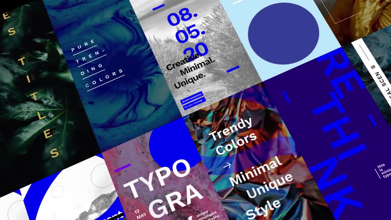 Vertical Typography Collection - Motion Graphics Templates | Motion Array