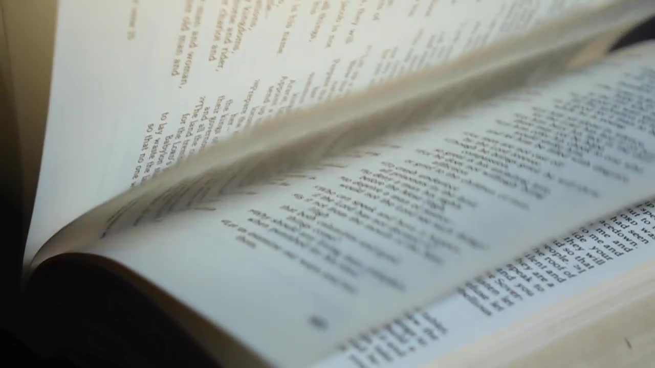 Pages Of A Bible - Stock Video | Motion Array