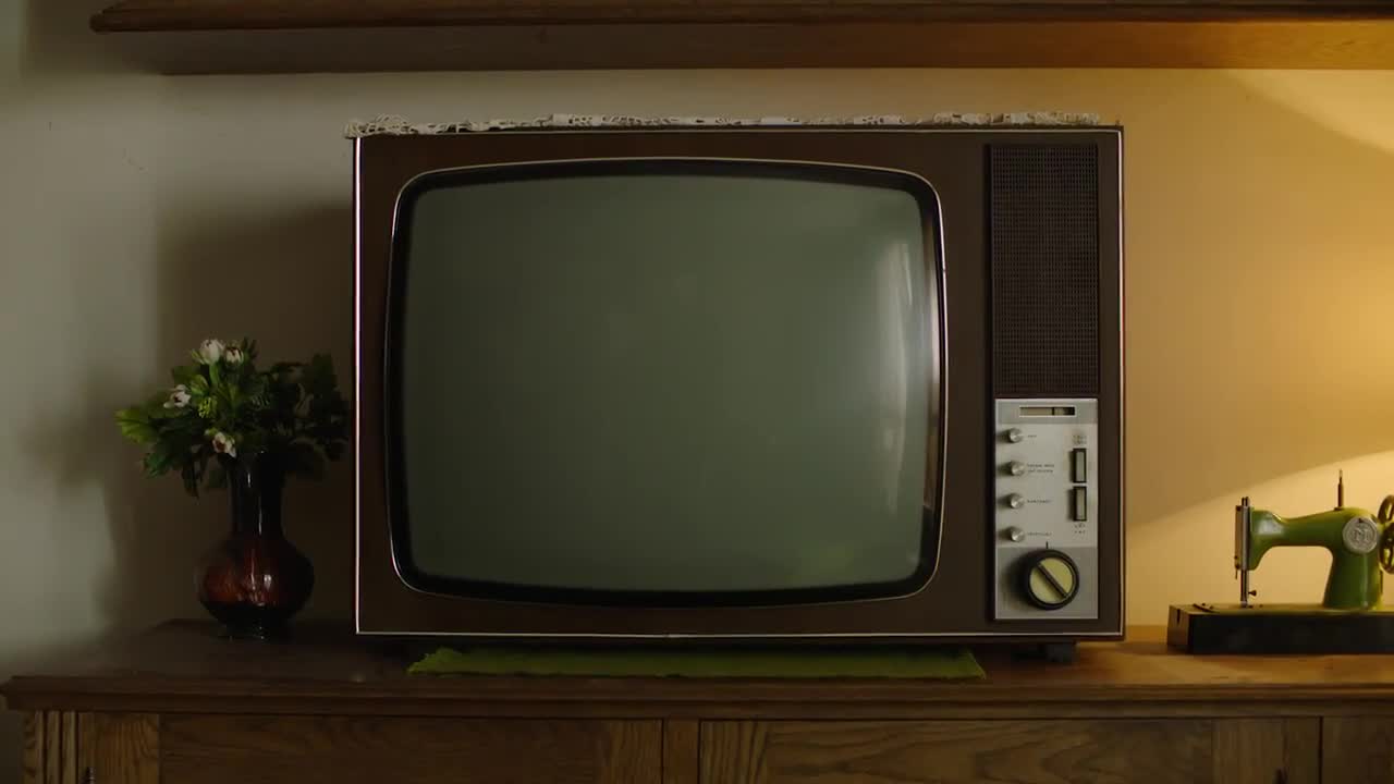 Vintage Television In A Retro Home - Stock Video | Motion Array
