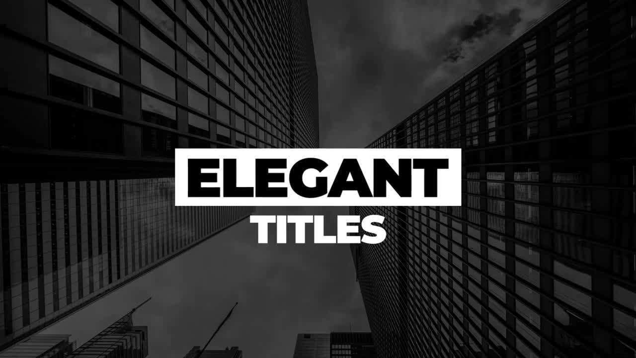 Stylish Elegant Titles - Premiere Pro Templates | Motion Array
