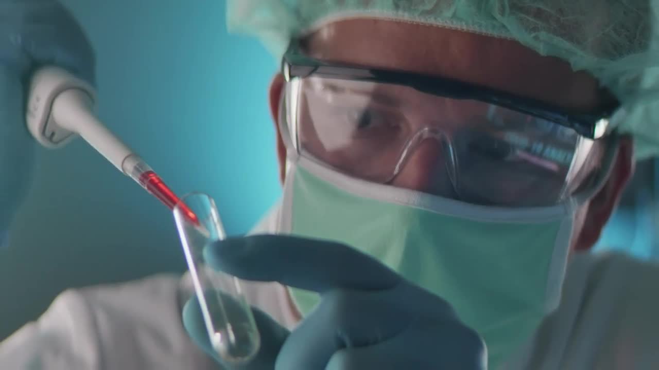 Analyzing Virus In A Lab - Stock Video | Motion Array